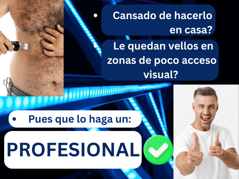 vellos espalda – Spa para hombres, Panamá VIP